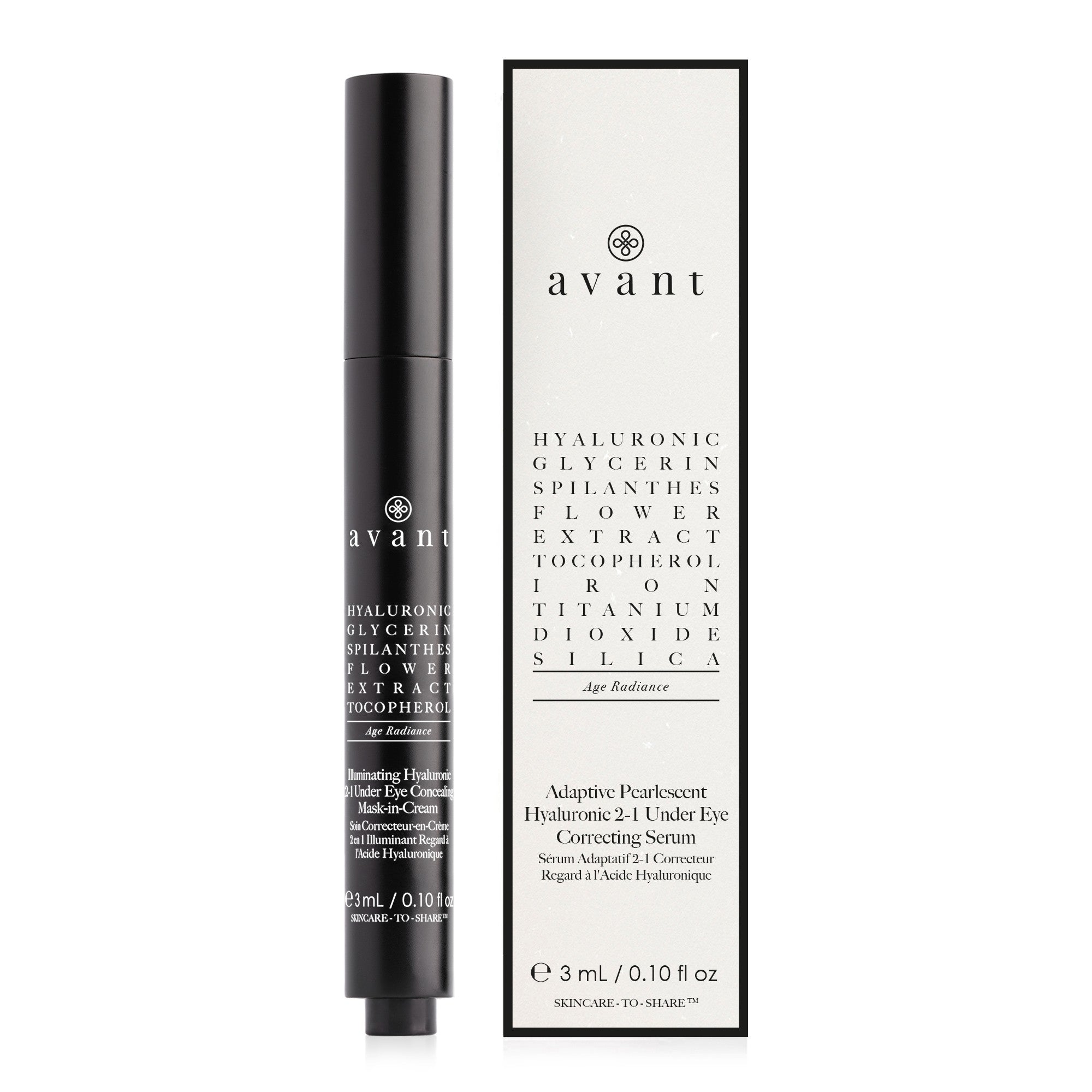 Adaptive Pearlescent Hyaluronic 2-1 Under Eye Correcting Serum – Avant ...